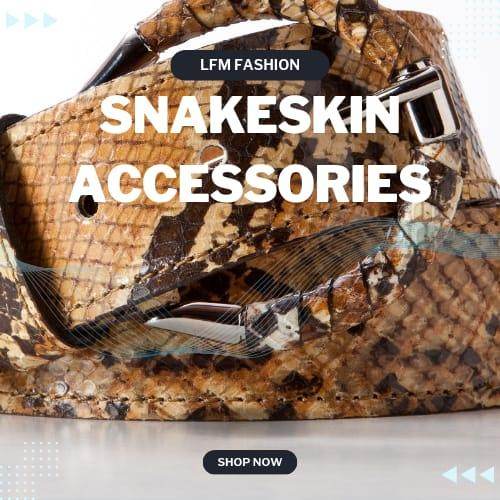 Snakeskin Accessories - Hat & Sexy Harness Collections