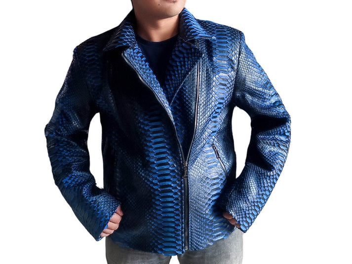What is a cafe racer leather jacket? - Python Jacket by LFM Fashion