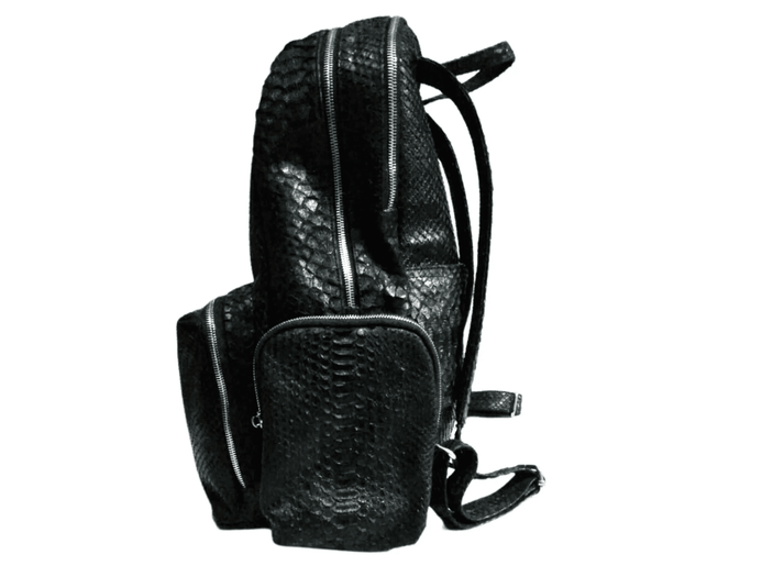 Black Snakeskin Backpack by LFM Fashion | Travelling Choiced