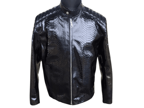 Mens Snakeskin Quilt Jacket | Python Jacket by LFM Fashion