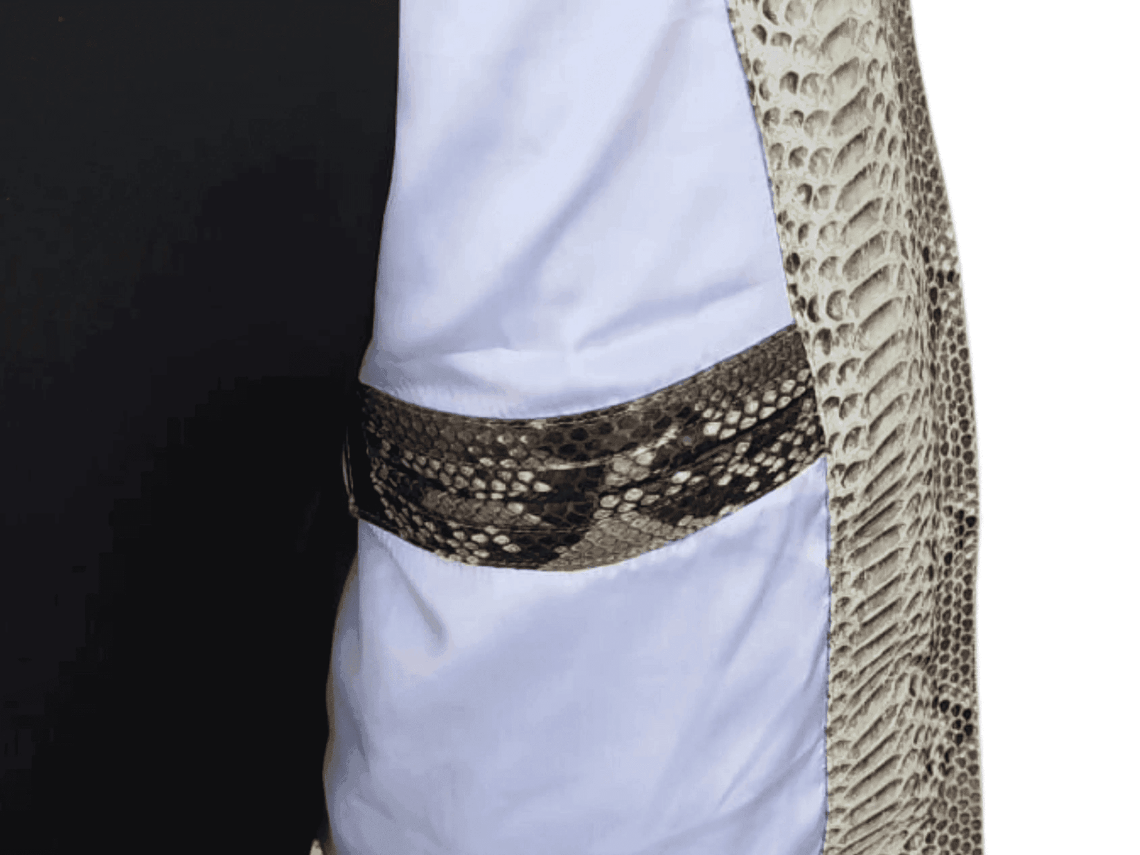 Mens Snakeskin Quilt Jacket | Python Jacket by LFM Fashion