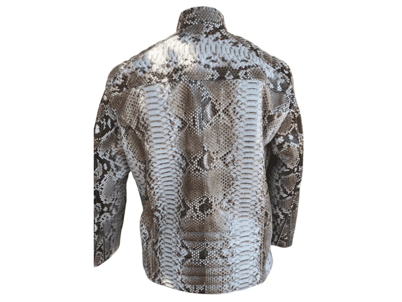 Mens Snakeskin Quilt Jacket | Python Jacket by LFM Fashion