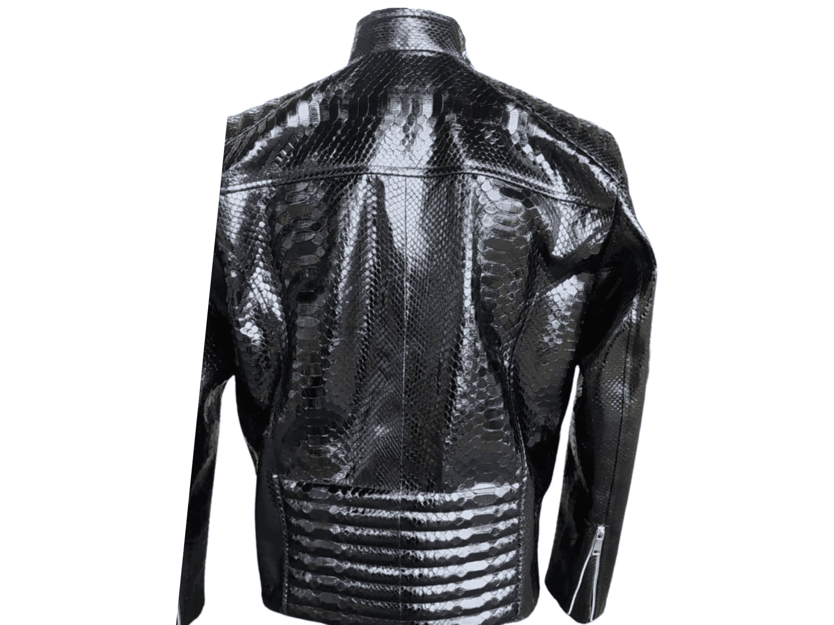 Mens Snakeskin Quilt Jacket | Python Jacket by LFM Fashion