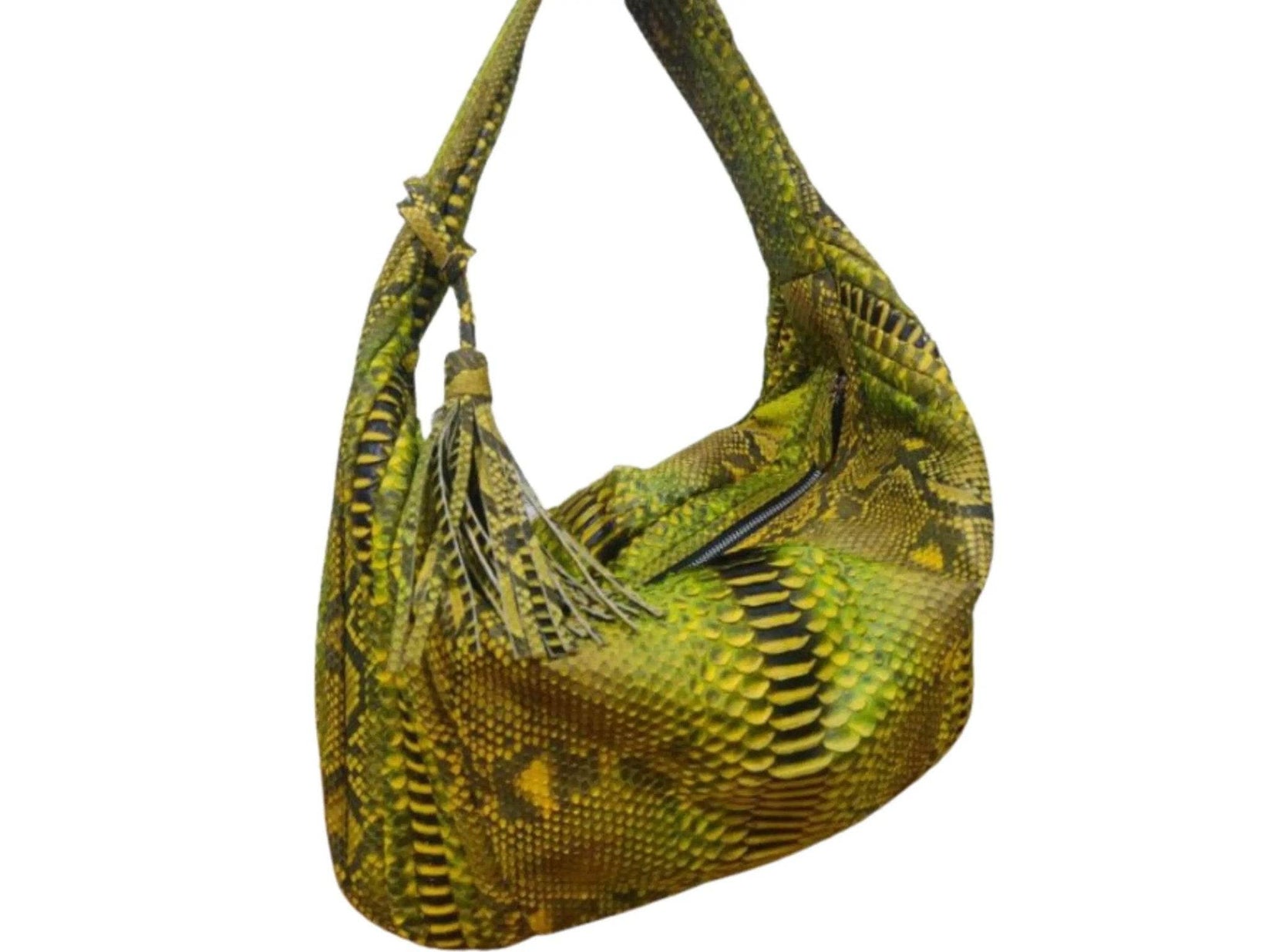 Snakeskin Hobo Handbag | Python Jacket by LFM Fashion