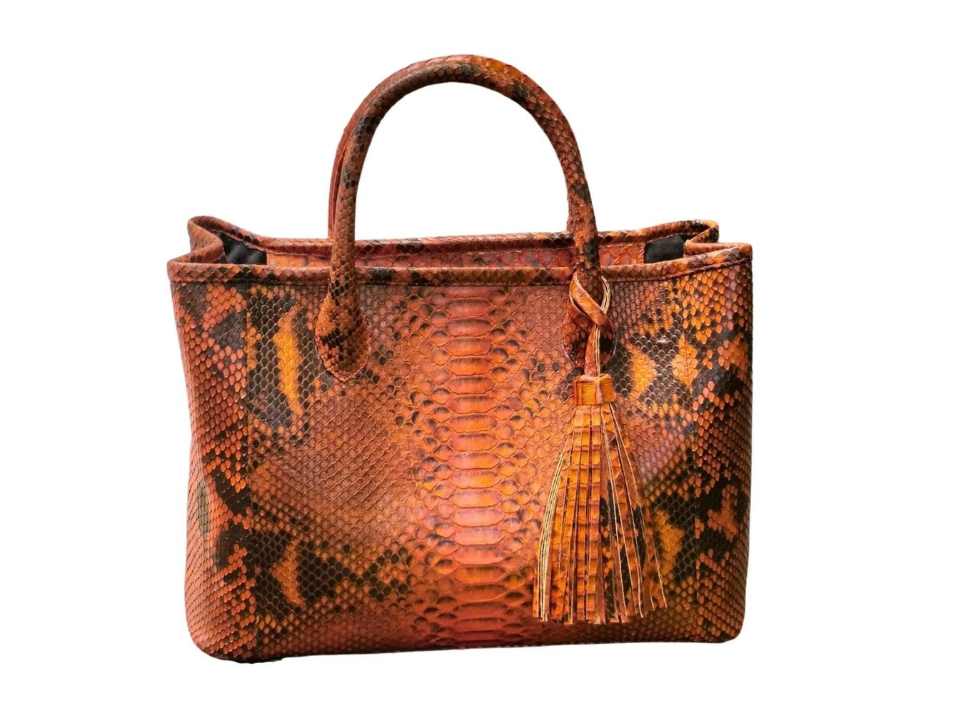 Tote Snakeskin Shoulder Bag | Python Jacket by LFM Fashion